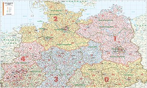 Postleitzahlenkarten Poster kaufen - PLZ Karten